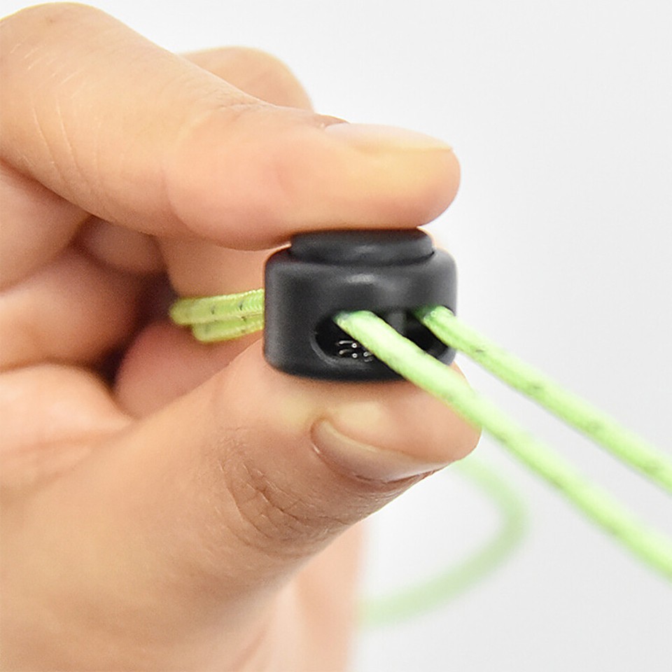 10Pcs Cord Lock Stopper Toggle Clip Clamp Drawstring Buckle Spring ...