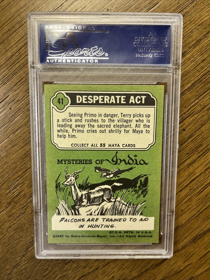 1967 MAYA #41 Desperate Act PSA 9 MINT | eBay