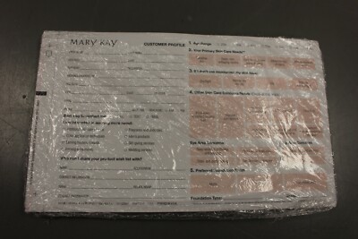 Mary Kay Make Up Customer Profile Sheets, New | eBay