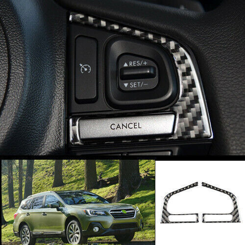 For Subaru outback Legacy 2015-19 carbon fiber inner Steering wheel ...