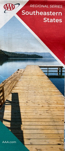 New AAA SOUTHEASTERN STATES ROAD MAP Highway Tour SE REGIONAL Latest ...