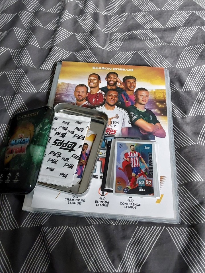 Match Attax 25/26 BUNDLE 450+ Binder ALMOST FULL. Inc shields, plats ...