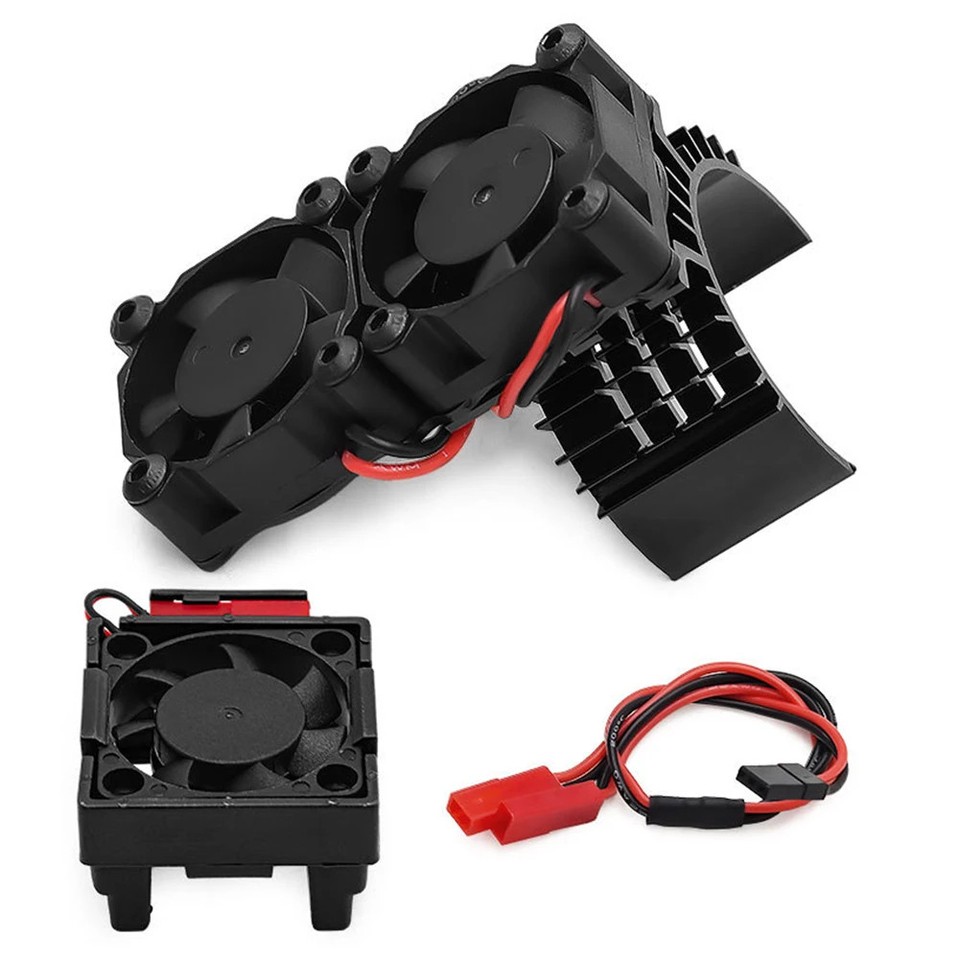 Vxl-3S ESC Cooling Fan and Motor Dual Fan Set Compatible with Traxxas ...