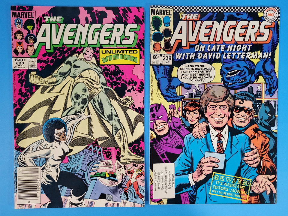 (11) Avengers #230 - 241 Lot Run Marvel Comics 1983 231 232 233 234 235 ...