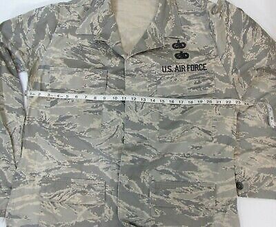 USAF Air Force ABU Tiger Stripe Camouflage Utility Uniform Top MSgt L5 ...