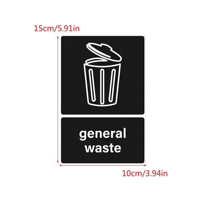 10Pack Recycle Trash Bin Stickers Weatherproof Recycle Sticker for ...
