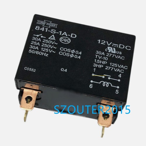 1PCS 841-S-1A-D 12VDC 30A 4PIN Relay NEW #W2* | eBay