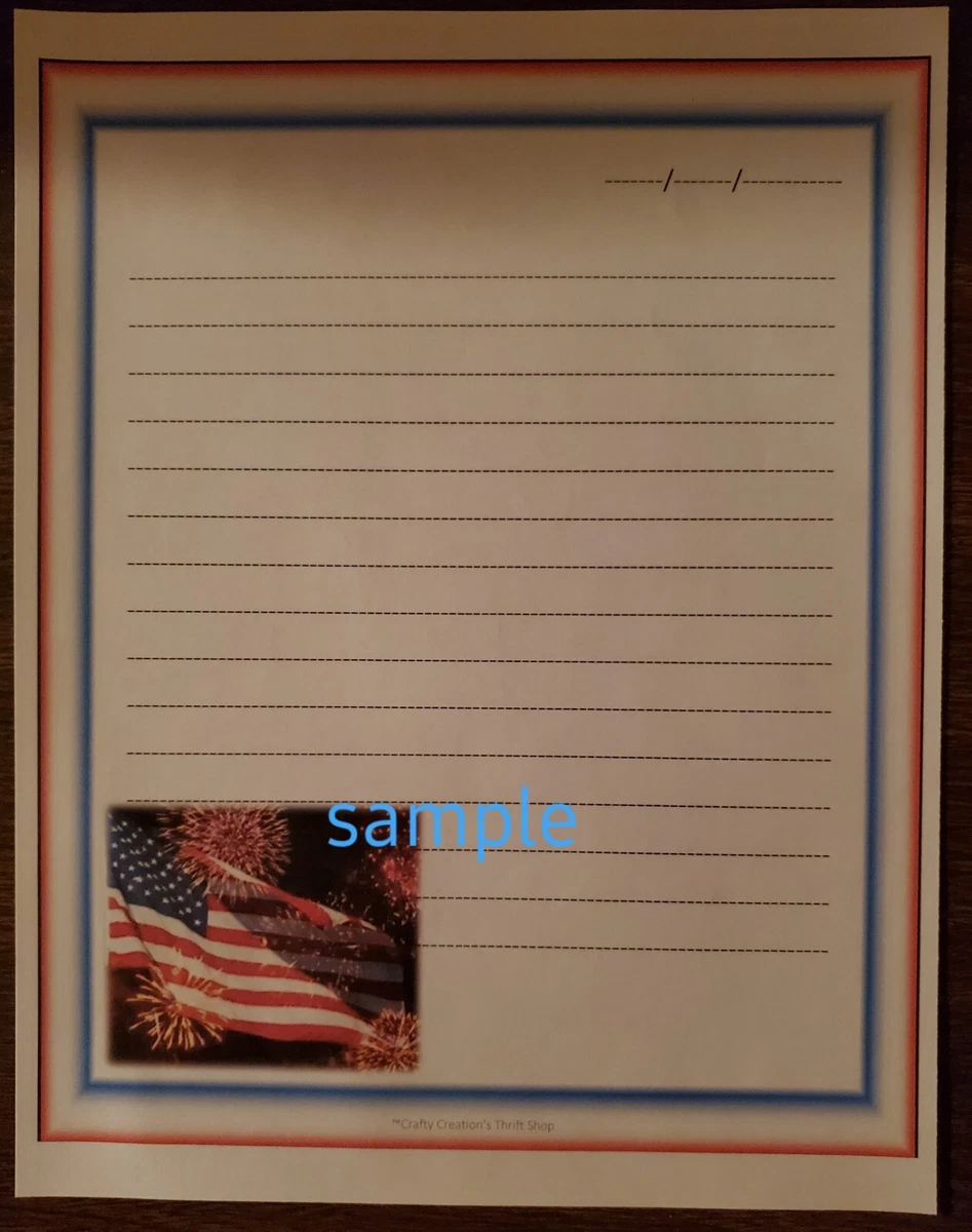 Patriotic Paper Sheet