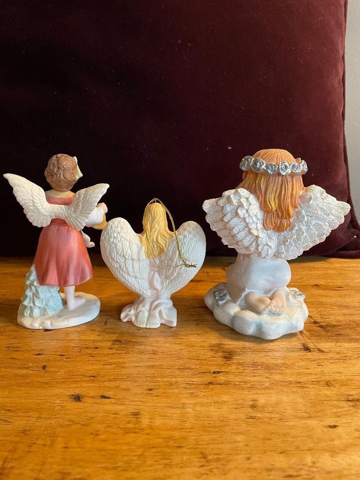 Lot of 3 ceramic and porcelain Angel Figurines | eBay