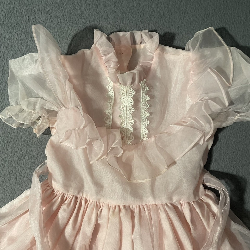 Vintage Winnie The Pooh Sears Catalog 5 Pink Lace Ruffle Pageant ...