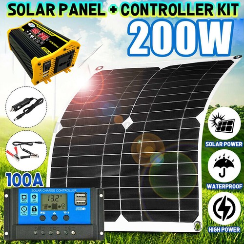 4000W Solar Panel System Kit Complete Solar Power Generator 100A Home ...