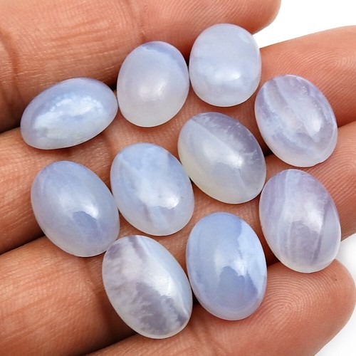 Naturel Bleu Calcédoine Pierre Précieuse Taille 10 X 14 MM en Gros Lot ...