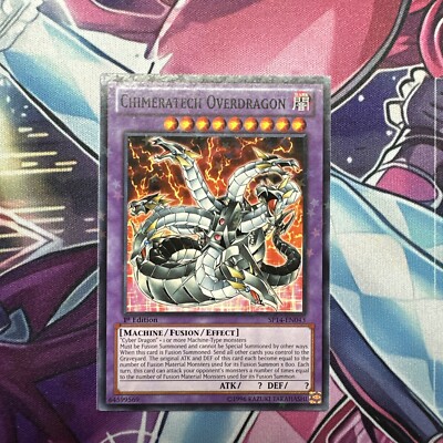 Yugioh Chimeratech Overdragon - SP14-EN043 - Starfoil Rare 1st Edition ...