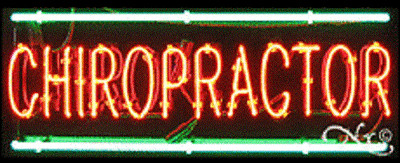 BRAND NEW "CHIROPRACTOR" 32x13 BORDER REAL NEON SIGN w/CUSTOM OPTIONS ...