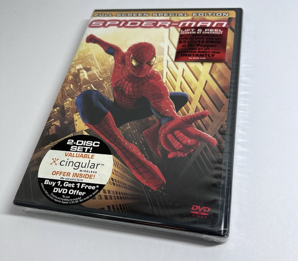 Spider-Man (DVD, 2002,Widescreen Special Edition) 2 Disc Set New Sealed Rare OOP 43396096615| eBay