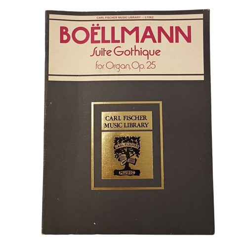 Boellmann Suite Gothique Organ Sheet Music Book Op 25 Carl Fischer ...