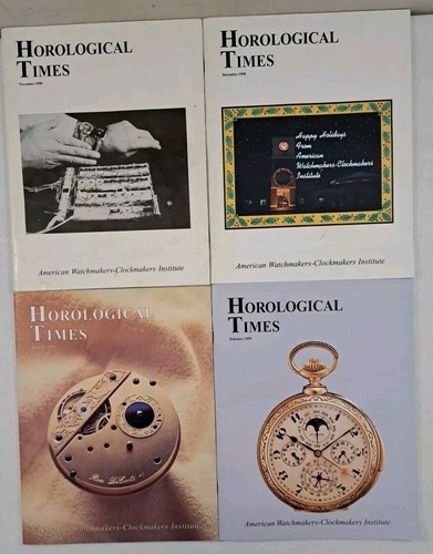 Lot Of 4 Horological Times Magazines-Amer Watchmakers-Clockmakers ...