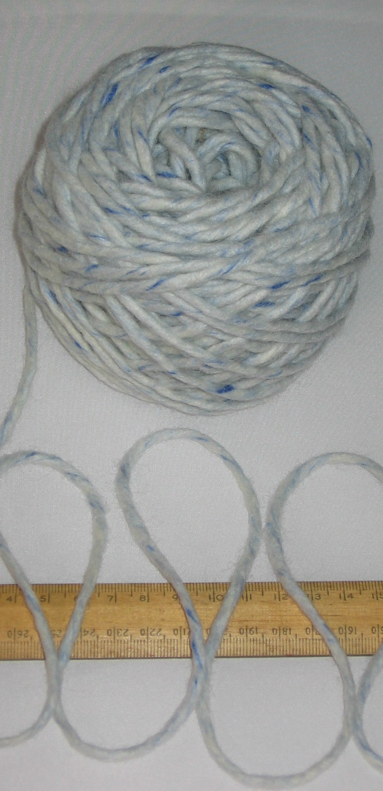 1kg 1000g 10 balls Blue Fleck 100% Pure British knitting yarn Super ...
