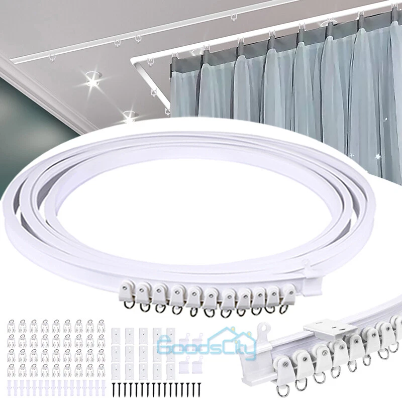 Ceiling Mounted Curved Curtain Track | Shelly Lighting