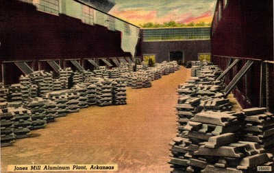 Postcard Jones Mill aluminum plant Arkansas | eBay