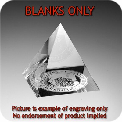Crystal Pyramid Blank Paperweight with Gift Box | eBay