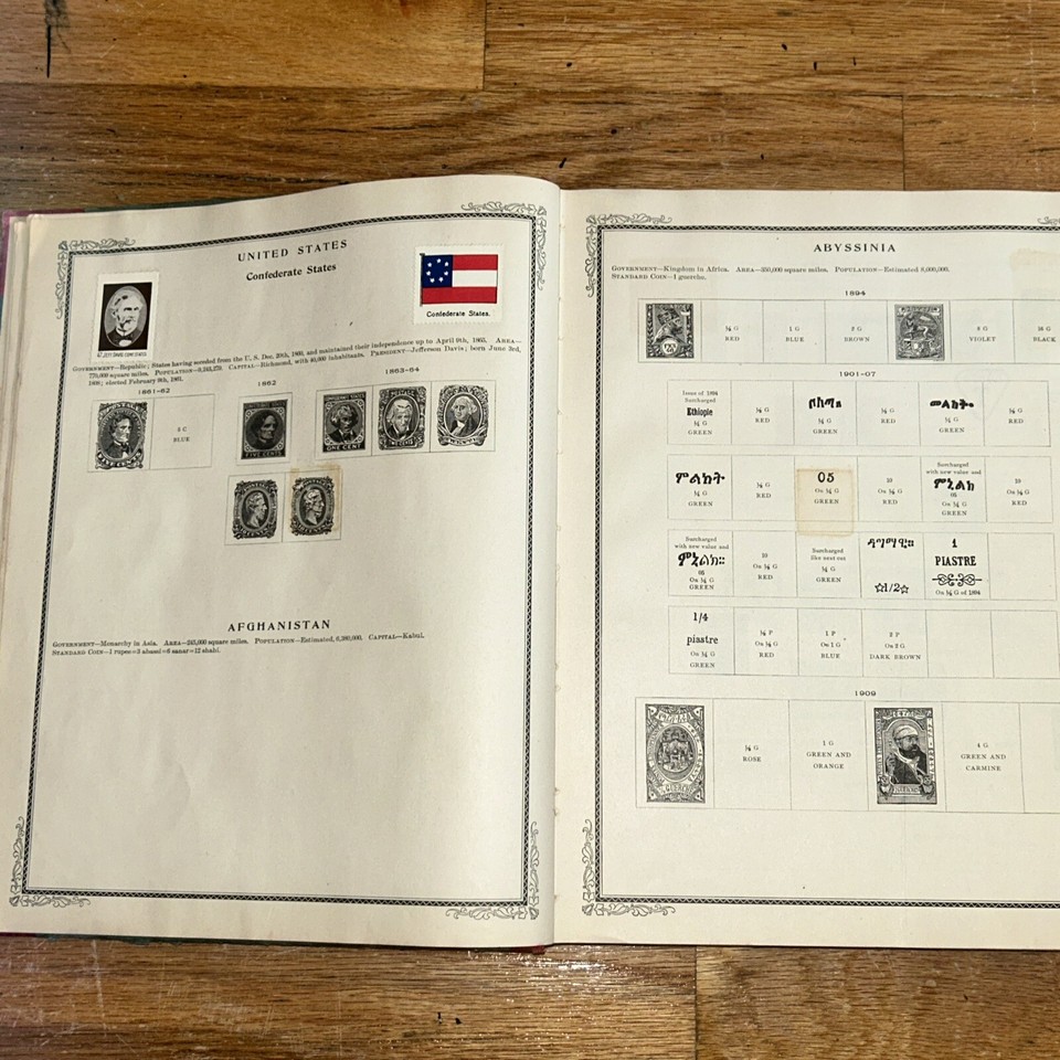 Scott International Junior Postage Stamp Album 1921 W/Stamps Collection ...