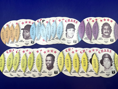 Lot of 24 Chicago Cubs 1976 Crane & Isaly's MSA Discs Madlock Cardenal ...