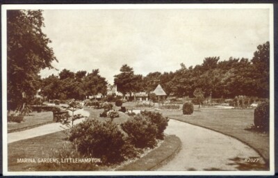Marina Gardens, Littlehampton. 1949 Vintage Postcard. Free UK Postage ...