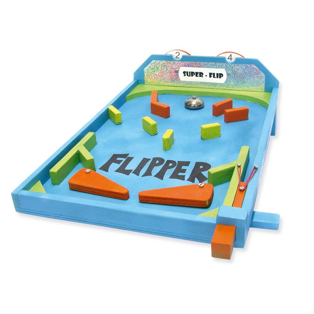 Tisch Flipper Flipperautomat Holz Bausatz Kinder Werkset Bastelset ab ...