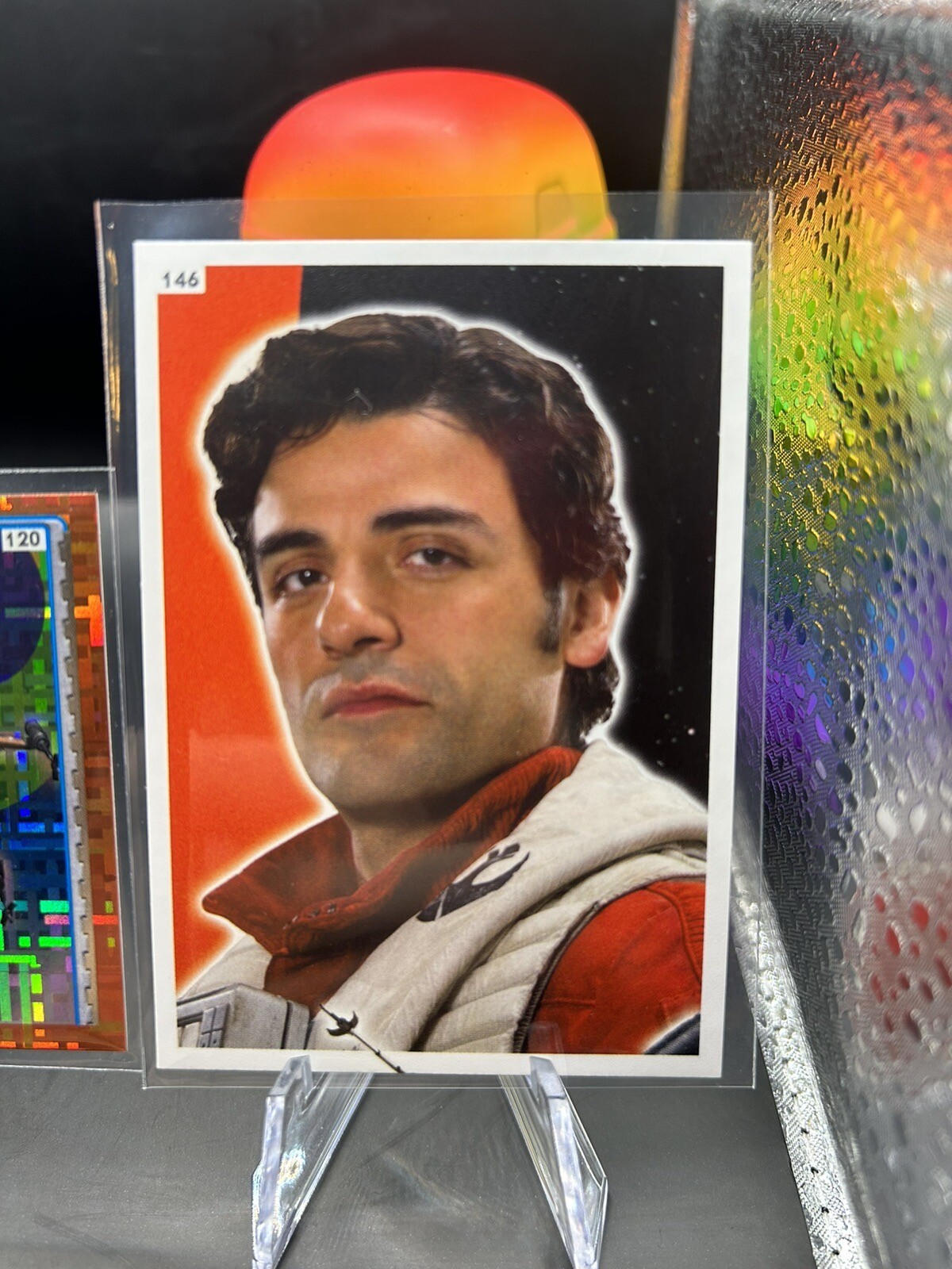 Poe Dameron #123 + X Wing #120 Star Wars Force Attax Trading Card ...