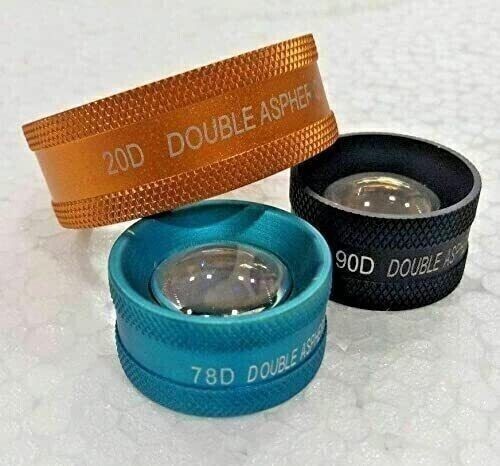 New Combo Set of Three Lens Pack 20D 90D & 78D Ophthalmology Free Shipp ...