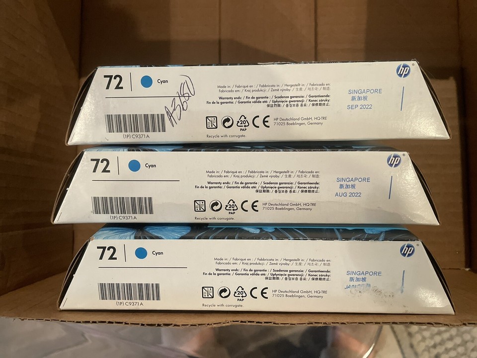 brand new x HP DESIGNJET 72 T610 T1100 C9403A C9370A C9371A-C9374A ...