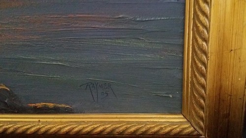 Ron Raymer "Red Sails in Sunset" Framed ORIGINAL Acrylic Signed-$1000 ...