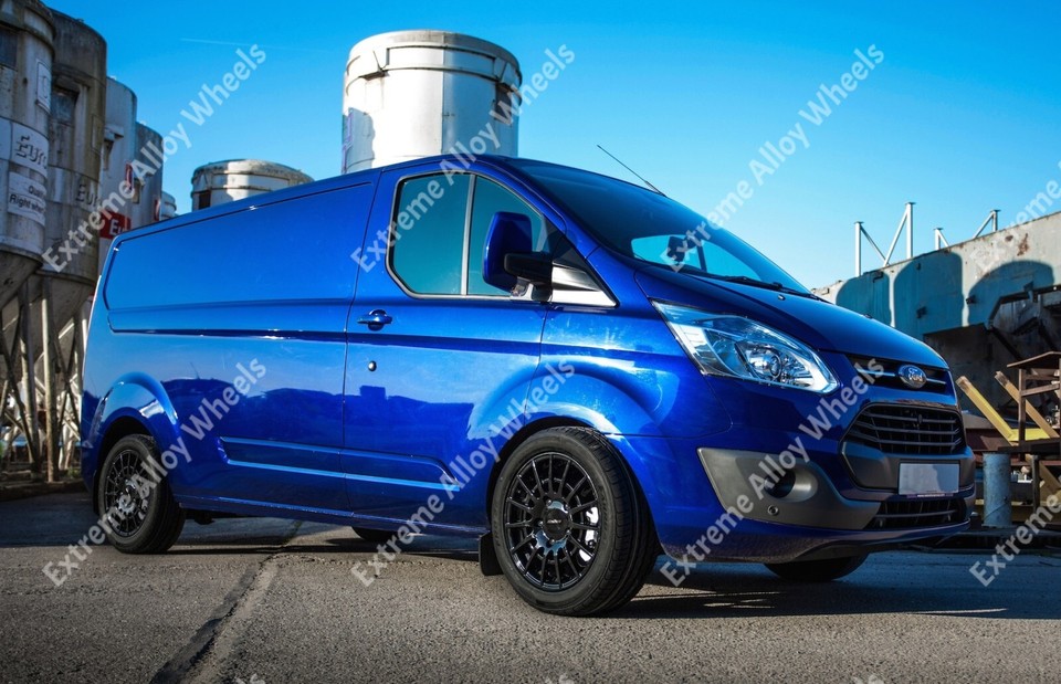 16" Black T Sport Alloy Wheels For Ford Transit Custom Sport + All ...