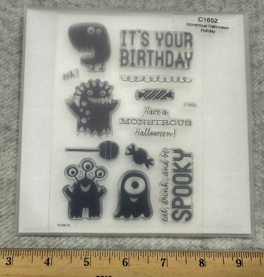 CTMH Stamp Set - Monstrous Halloween - C1652 *New* Close To My Heart | eBay