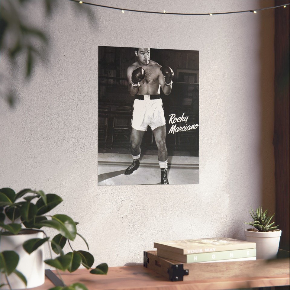 Rocky Marciano Poster World Boxing Champion Matte Sports Boxing Poster ...