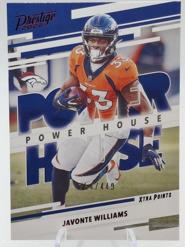 2022 Panini Prestige Power House Javonte Williams #PH-14 Red /449 | eBay