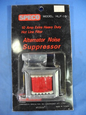 Vintage Speco 10 Amp Heavy Duty Alternator Noise Filter HLF-10 Radio/CB ...