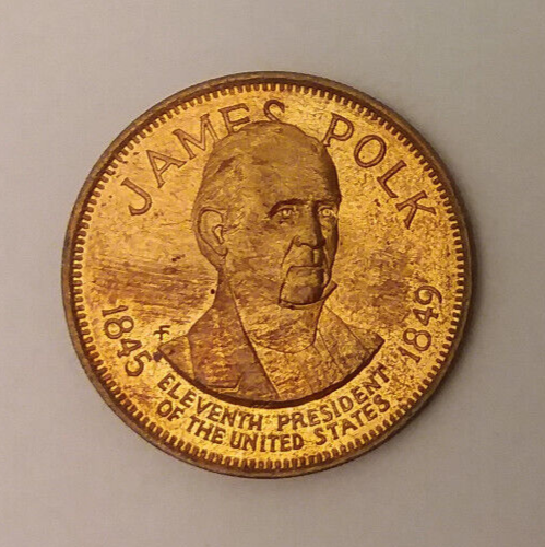 James Polk 11th President Coin Medal Token 26mm | eBay