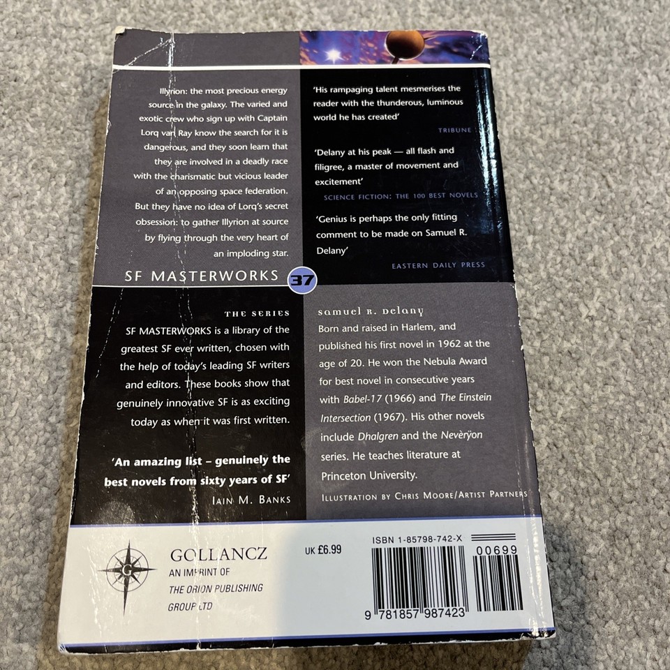 Nova by Samuel R. Delany Publisher: SF Masterworks, Gollancz, 2001 ...