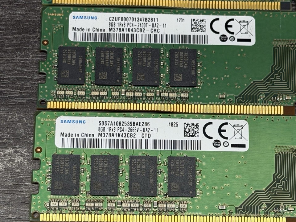 Lot Of 4 Samsung 8GB PC4 DDR4 Server RAM - A808 | eBay
