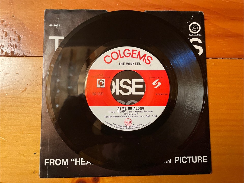 The Monkees ‎– Porpoise Song 7” 1968 Colgems 66-1031 45 Sleeve VG+ ...