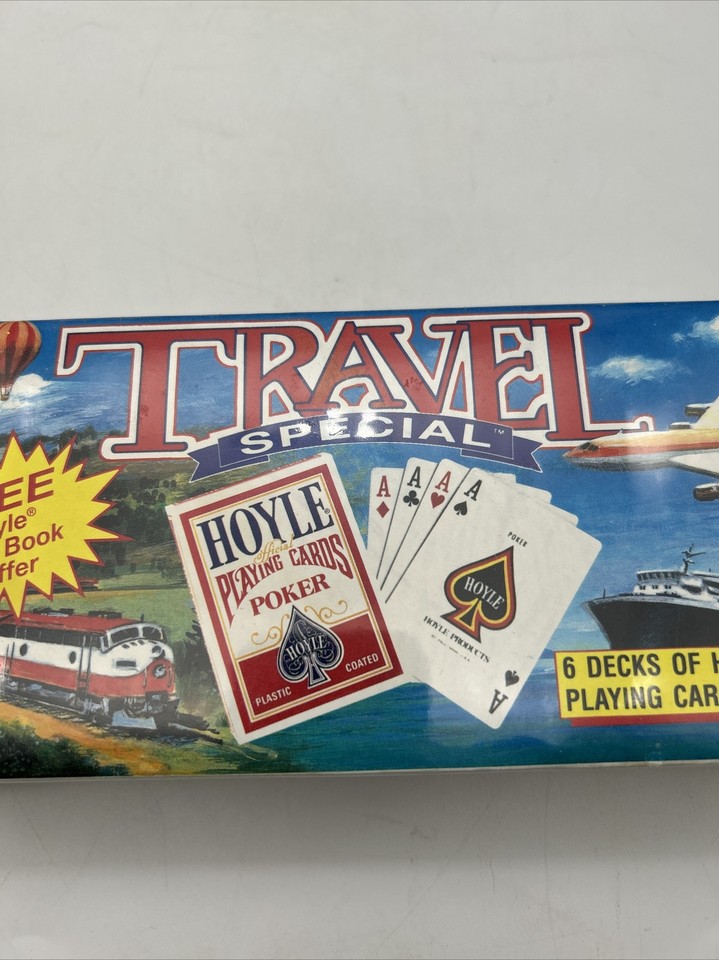 Vintage Hoyle Playing Cards Travel Special 6 Pack Model #1082 - New ...