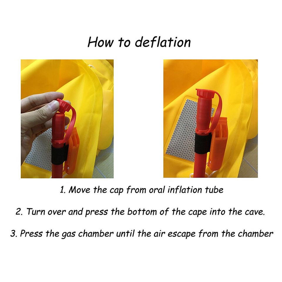 Premium Adult Inflatable Life Jacket Vest Lifesaving PFD C02 Cartridge ...