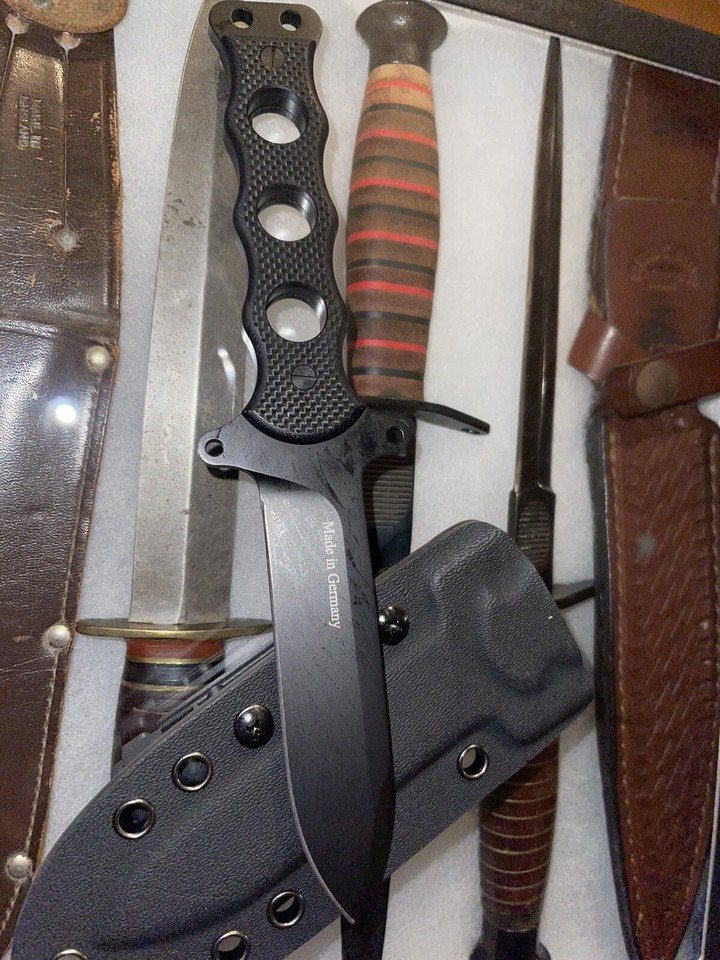 EICKHORN S.E.K. TACTICAL DAGGER KNIFE W/G10 HANDLE SCALES SEK Germany ...