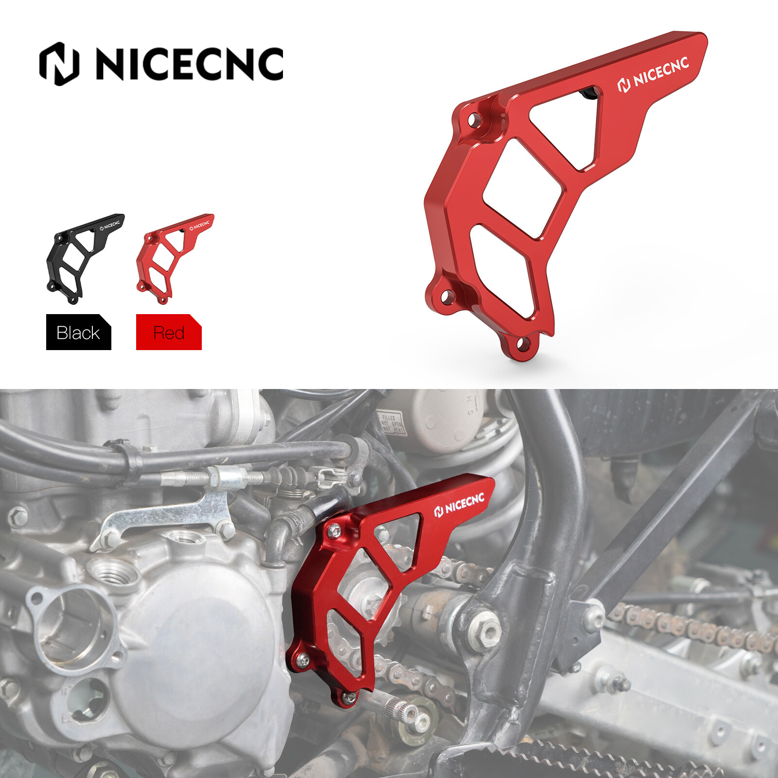 Front Sprocket Cover Guard Case Saver For Honda TRX450R TRX450ER #23810 ...