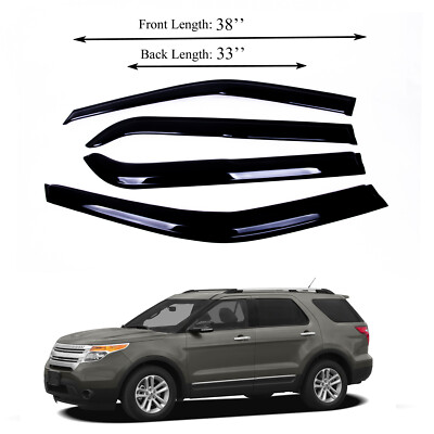 Fits for Ford Explorer 2011-2019 Side Window Visor Sun Rain Deflector ...