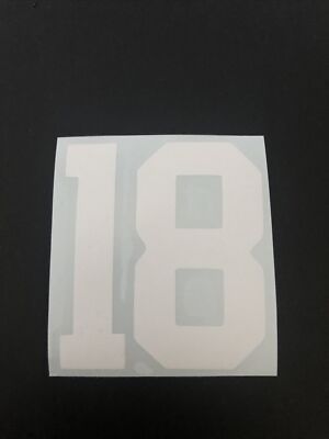 Alabama Crimson Tide Football Full Size Helmet Number Decals #18 | eBay