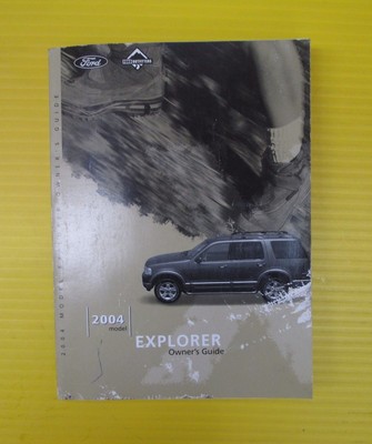 2004 Ford Explorer Owner's Owners Manual | Paper