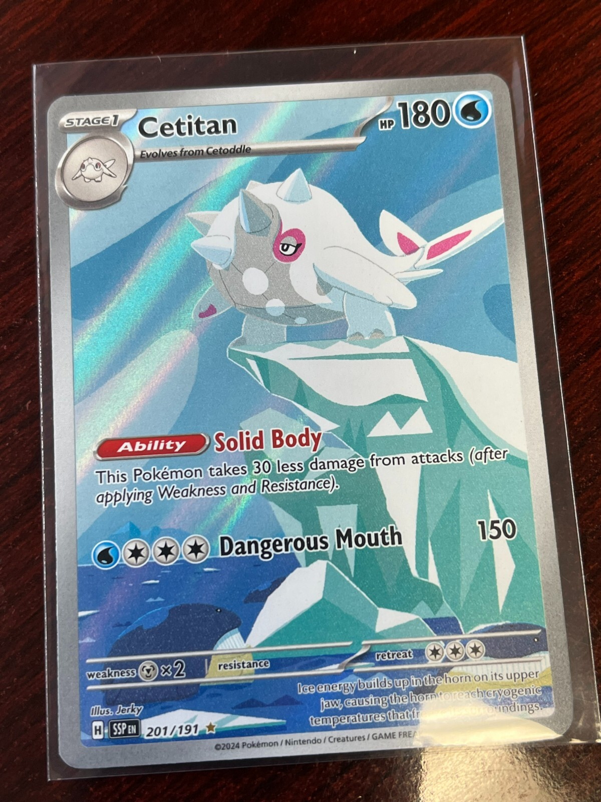 Pokemon TCG Surging Sparks Cetitan Illustration Rare #201/191 M/NM | eBay